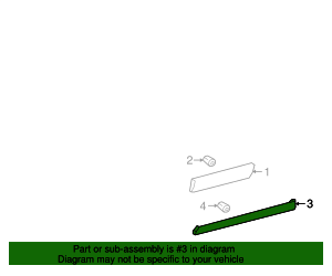 1998-1999 Mercedes-Benz Lower Molding 208-690-10-62 | MB OEM Parts