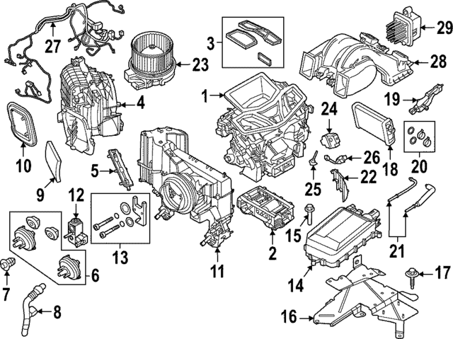 Genuine BMW 64-11-5-A05-C30 | Heater Core Bracket | FREE Shipping on ...