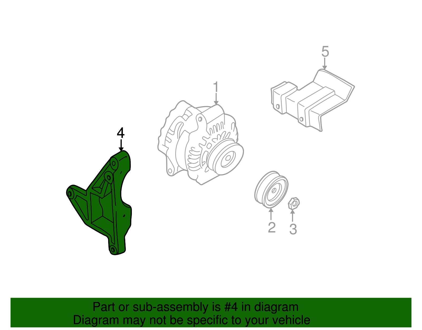 AJ03-18-371 - Mount Bracket 2000-2006 Mazda | Florida Mazda Parts