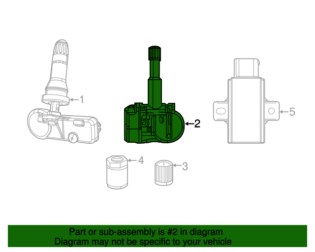 2016-2021 Mopar TPMS Sensor 68252495AC | TascaParts.com