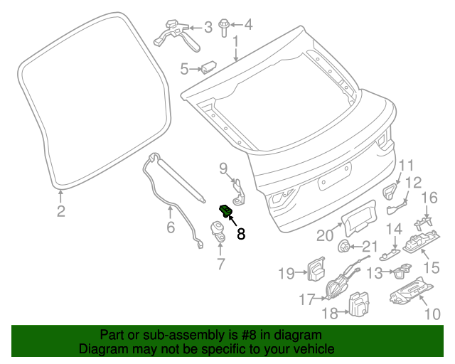 51-24-7-372-457 - Lift Cylinder Cap - 2015-2018 BMW X4 | Buy BMW Parts Now