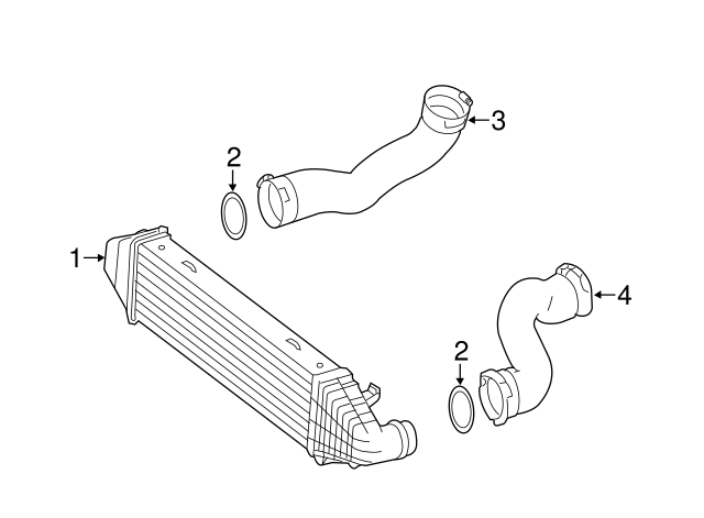 204-500-02-00 - Inter-Cooler 2011-2016 Mercedes-Benz | Mercedes-Benz ...
