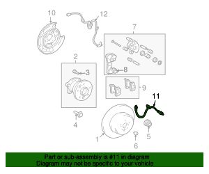 2004-2009 Lexus Brake Hose 90080-94209 | OEM Parts Online