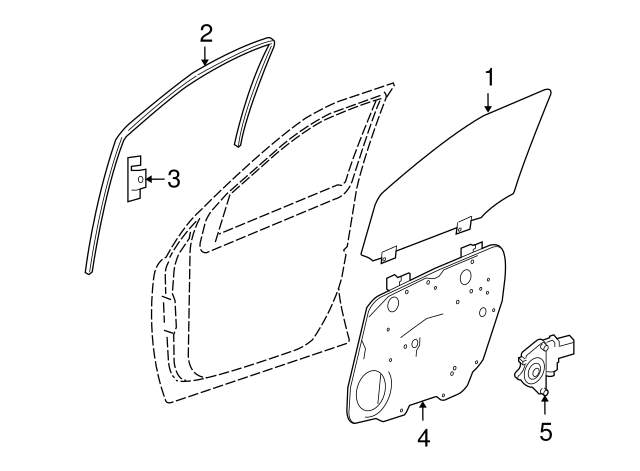 2006-2012 Mercedes-Benz Door Window Channel Clip 000-991-03-70 ...
