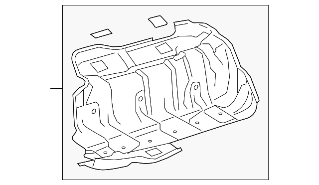 77606-48140 - Fuel Tank Skid Plate For 2016-2022 Lexus | Lexus OE Parts
