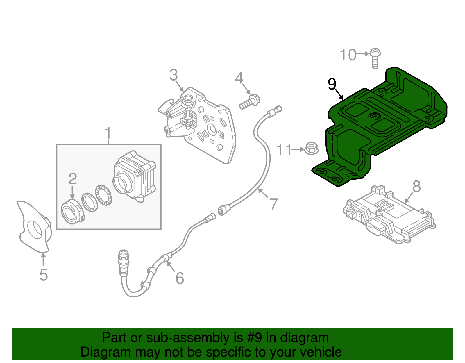 2016-2018 Audi Bracket 4G0-907-390 | TascaParts.com