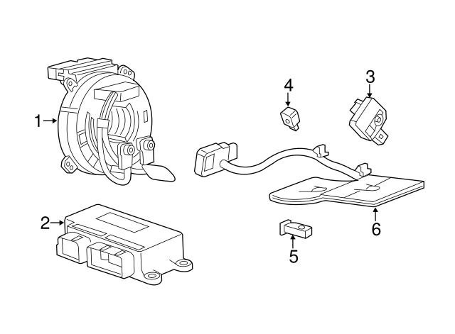 2014-2016 Chevrolet Corvette Restraints Control Module 13518046 ...