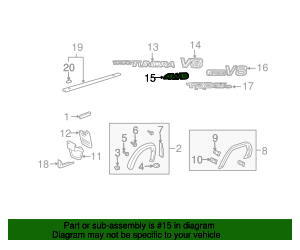 75473-0C010 - Nameplate - 2000-2006 Toyota Tundra | OEM Genuine Toyota ...