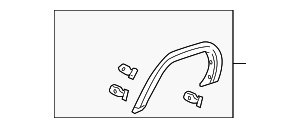 75088-0C010 - Wheel Opening Molding 2000-2006 Toyota Tundra | Longo ...