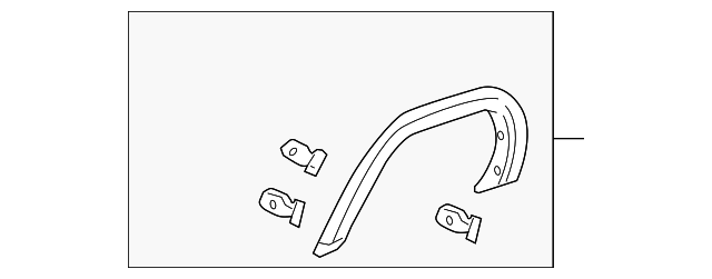 75087-0C010 - 2000-2006 Toyota Tundra - Wheel Opening Molding ...