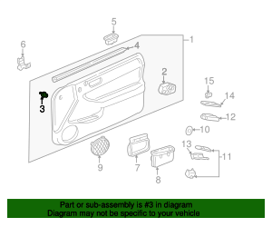 91560-S84-A01 - Clip, Door Lining (Natural) 1991-2014 Acura | My Acura ...