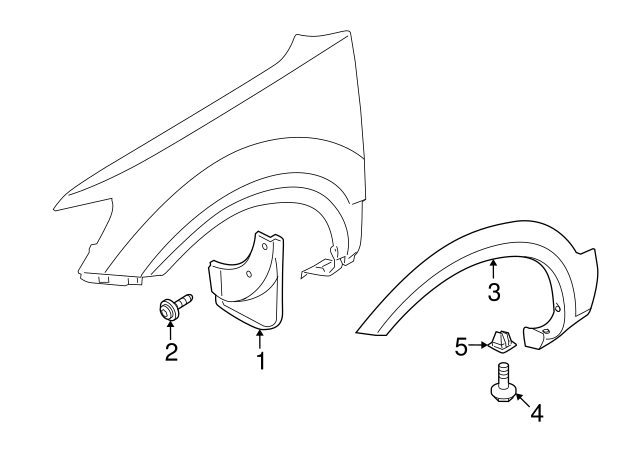 87711-2J010 - Wheel Opening Molding - 2009 Kia Borrego | Kia Auto Parts