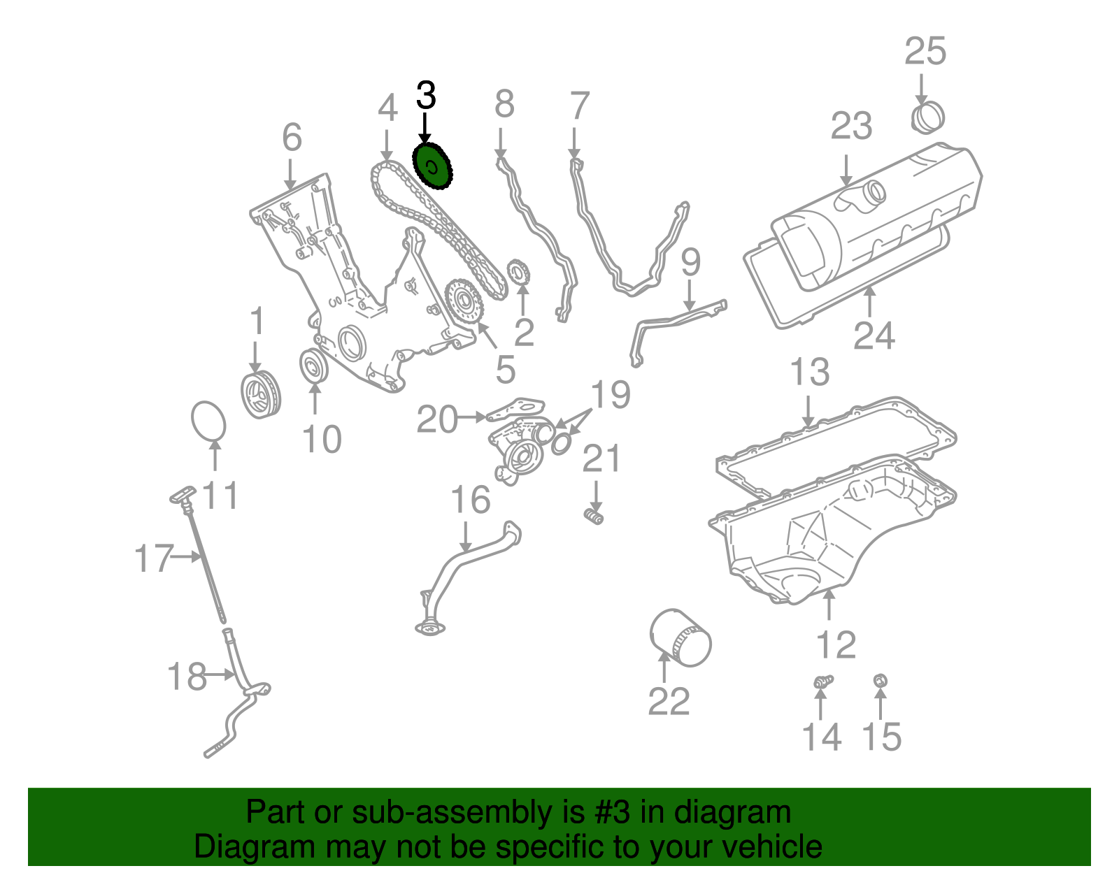 F8AZ-6256-AA - Camshaft Gear - 1991-2019 Ford | Lasco Auto Parts