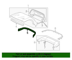 86314-S2A-003 - Rain Rail Soft Top - 2000-2009 Honda S2000 | Honda ...