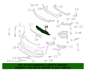 971-807-683-J-OK1 - Grille 2017-2023 Porsche Panamera | AutoNationParts.com