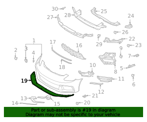 2017-2023 Porsche Panamera Front Spoiler 971-807-541-B-G2X | Gaudin ...