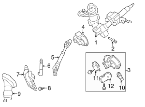 45250-02890 - Steering Column - 2014-2019 Toyota Corolla | OEM Genuine ...