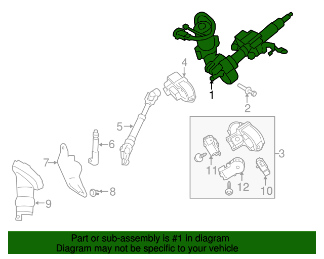 45250-02890 - Steering Column - 2014-2019 Toyota Corolla | OEM Genuine ...