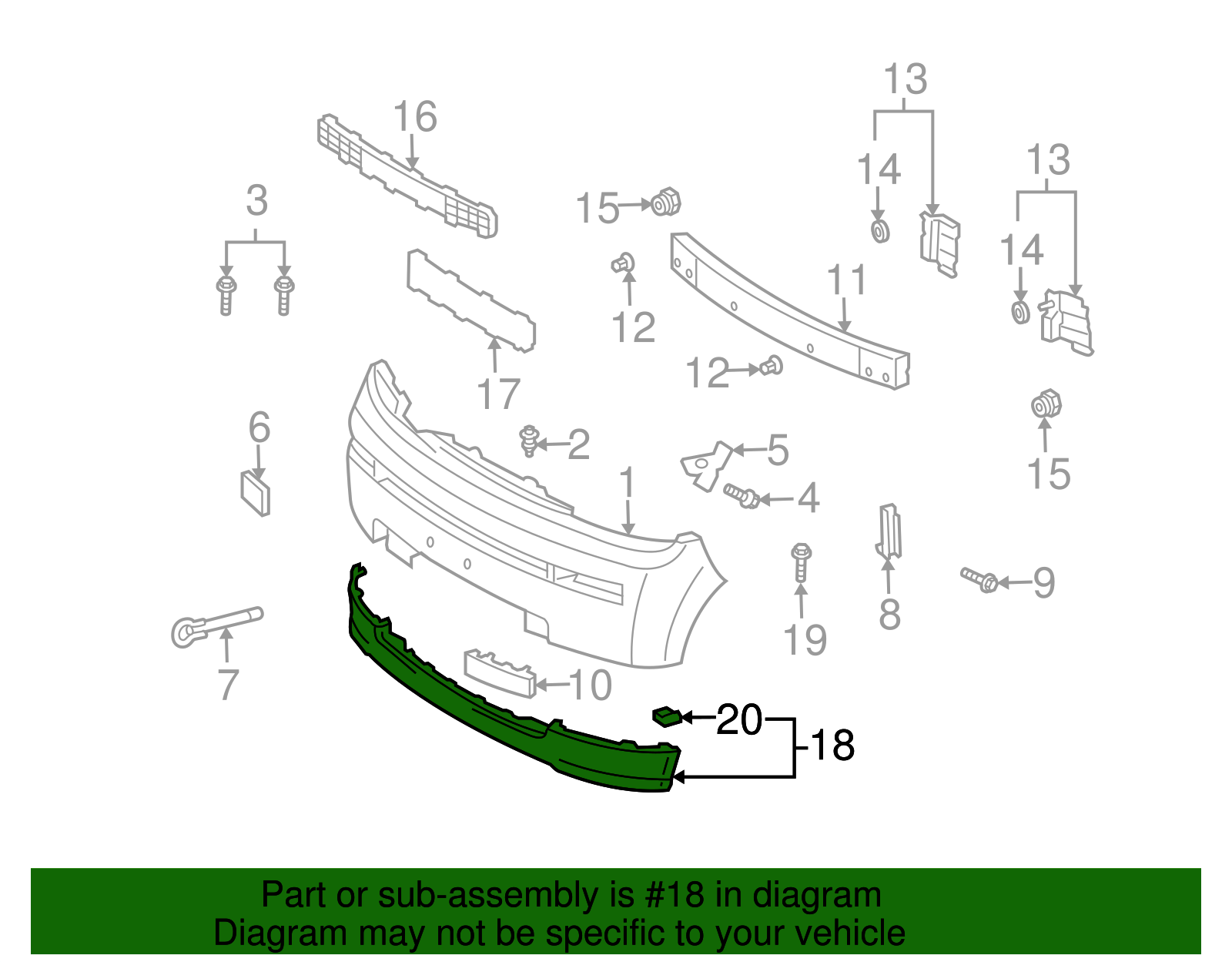 76851-52060-B0 - 2004-2006 Scion xB - Spoiler | Sparks Parts