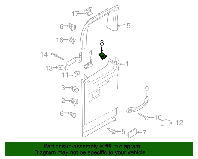 2015-2020 Ford Door Interior Trim Panel Insulator CK4Z-1521999-AB ...