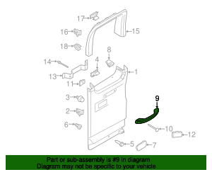 F2UZ-1522666-AG - Pull Handle - 2015-2023 Ford | Lasco Auto Parts