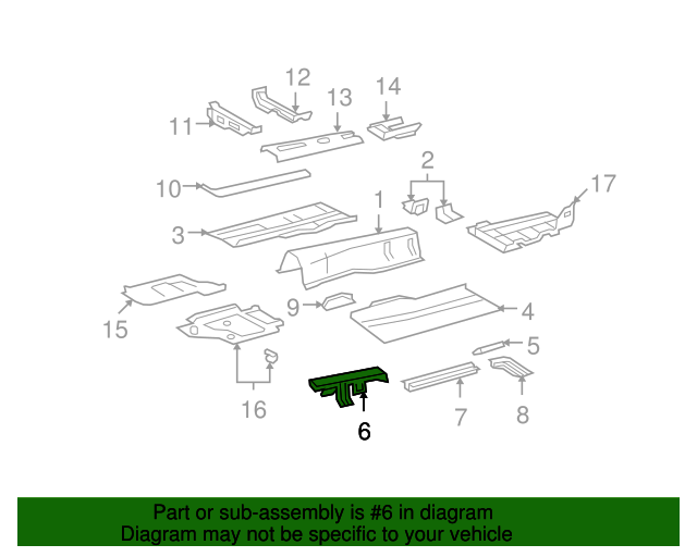 2007-2017 Lexus LS460 Lower Panel 58014-50020 | OEM Parts Online