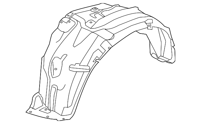 2011-2020 Infiniti Fender Liner 63841-1LA0B | Infiniti OEM Parts Online