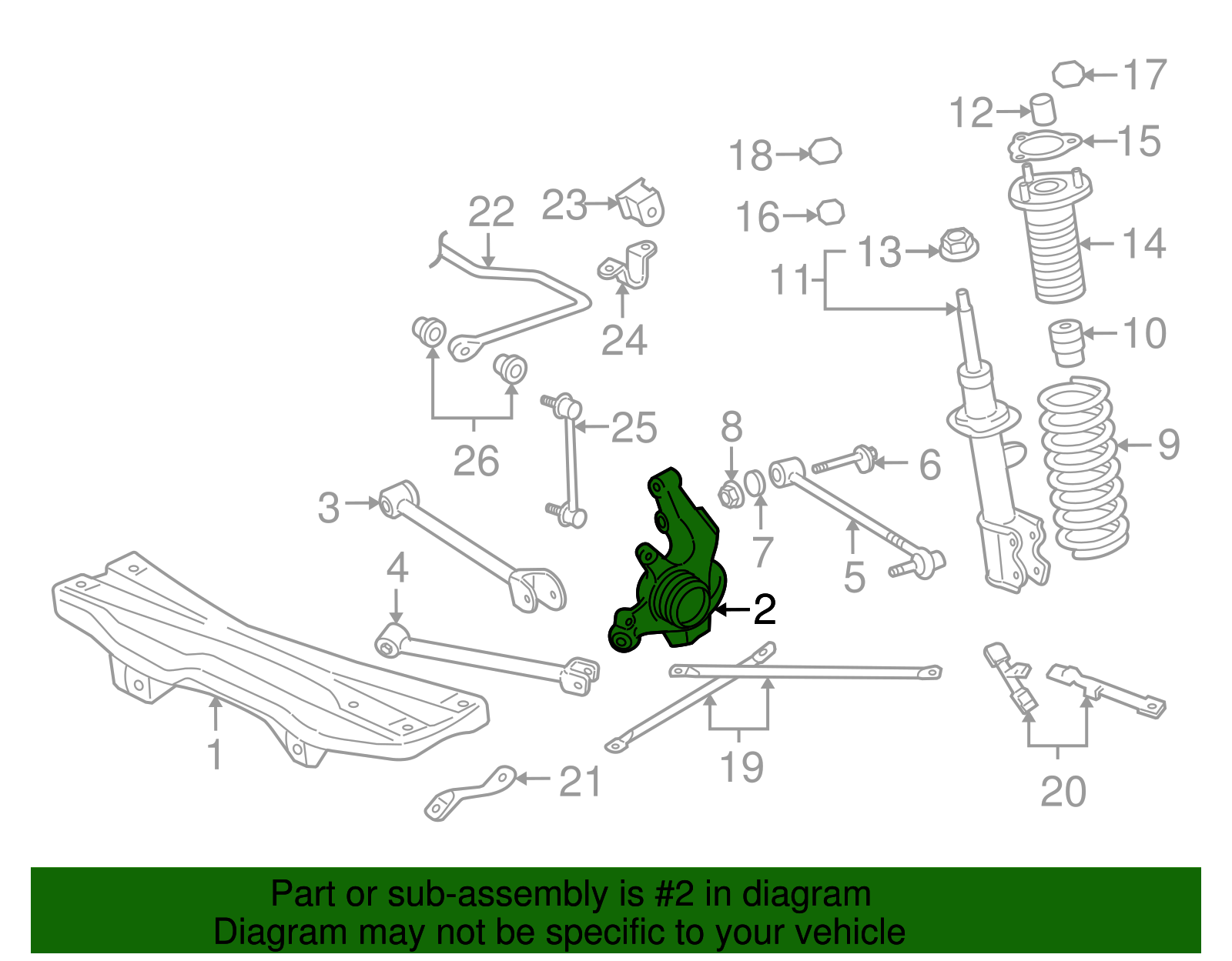 2000-2005 Toyota MR2 Spyder 2000-2005 Toyota MR2 Spyder - Knuckle 42305 ...