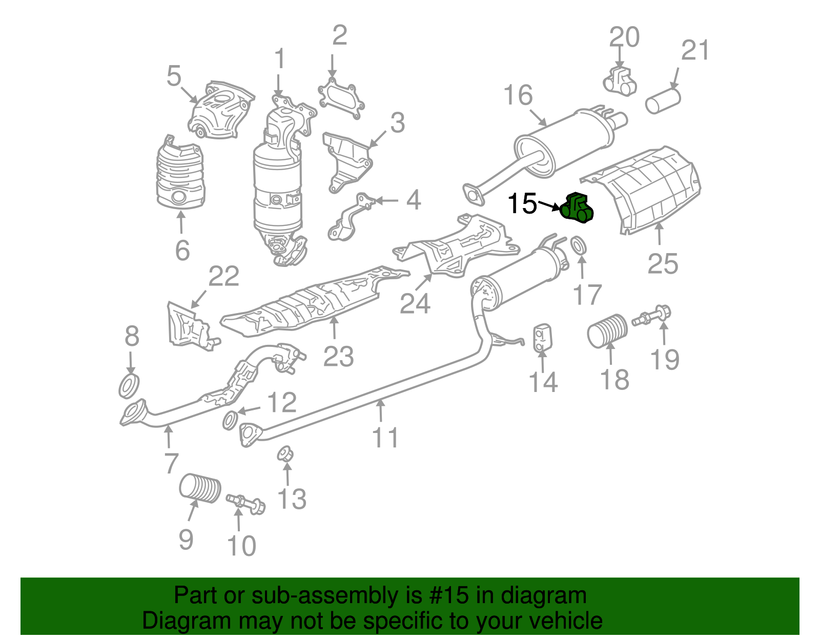 18215-SNA-A11 - Center Pipe Insulator 2006-2015 Honda Civic | Honda ...