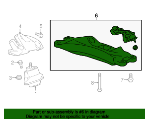 84161224 - Automatic Transmission Mount 2017-2018 Chevrolet Camaro ...