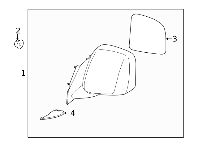 2013-2021 Nissan NV200 Mirror Assembly 96302-3LM0A | Nissan Canada