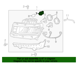 2014-2015 Chevrolet Camaro Turn Signal and Parking Lamp Socket 22943357 ...