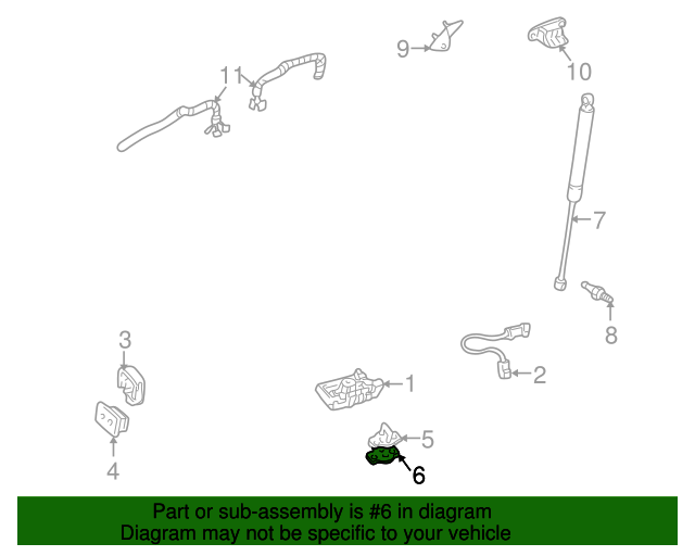 1991-2021 GM Door Latch Striker Spacer 15279846 | TascaParts.com