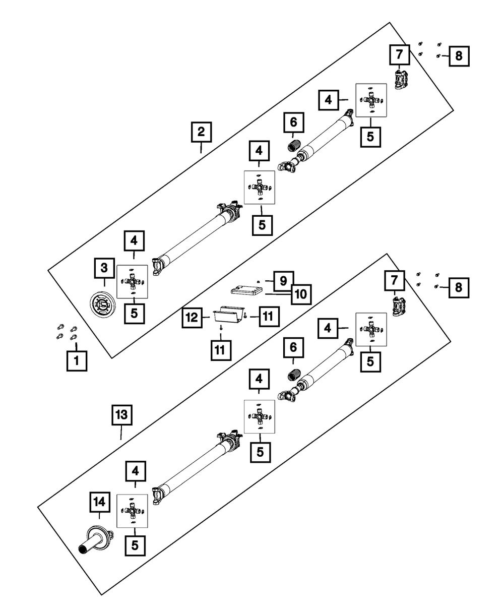 68238005AA - Drive Shaft Yoke 2014-2018 Ram 2500 | Mopar Factory Parts