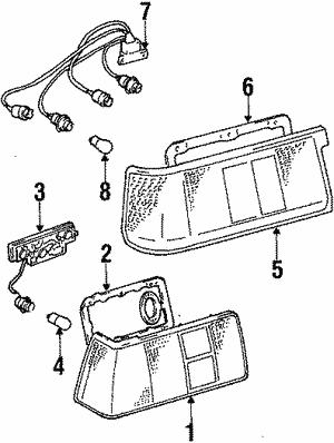 Toyota Corolla Tail Lights and Parts For Sale | OEM Genuine Toyota Parts