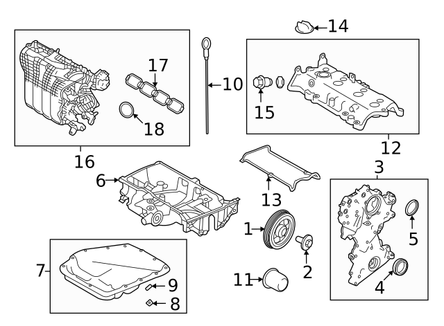 2019-2024 Nissan Gasket 16175-6CA0A | Nissan Parts Central