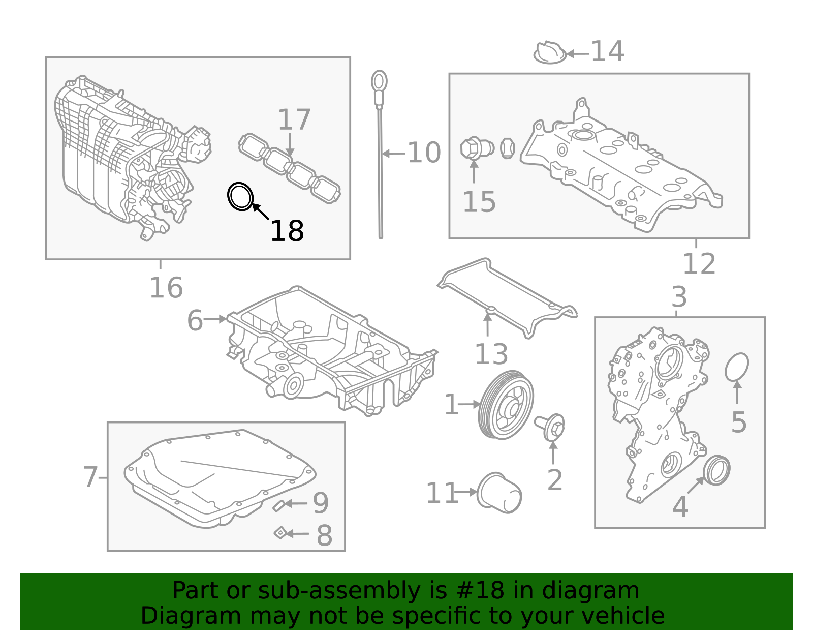 2019-2025 Nissan Gasket 16175-6CA0A | Nissan Parts Central