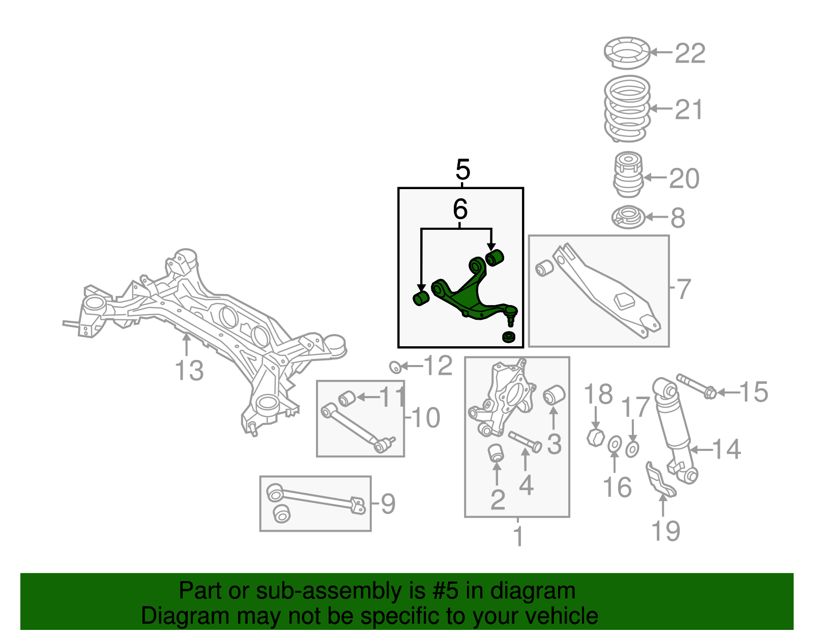 2011-2013 Kia Sorento Upper Control Arm 55240-1U000 | Retail ...