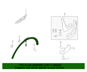 Genuine OEM Wheel Opening Molding Part# LR082815 Fits 2017-2023 Land ...