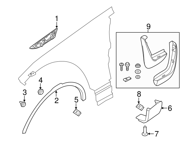 2017-2023 Land Rover Discovery Lower Molding LR082946 | Visionary Parts