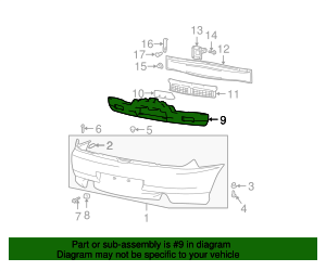 2003-2006 Hyundai Tiburon Energy Absorber 86620-2C000 | QuirkParts