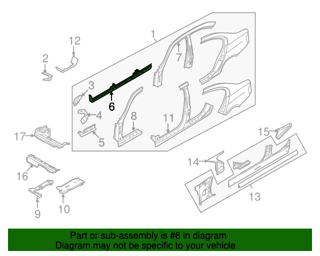 2006-2012 BMW Exterior right entrance 41-00-8-045-846 | AutoNationParts.com