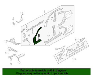 Genuine BMW 41-21-7-145-094 | Hinge Pillar | FREE Shipping on Most ...