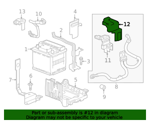 2017-2022 Chevrolet Battery Positive Cable Terminal Cover 42500871 ...