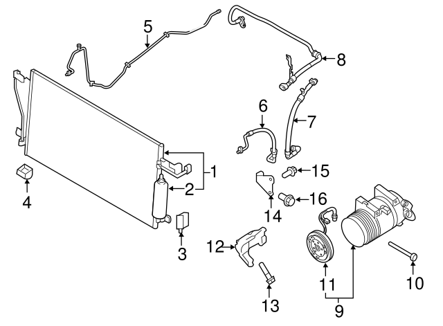 92480-EZ40A - Suction Hose 2016-2019 Nissan TITAN XD | Nissan Parts ...