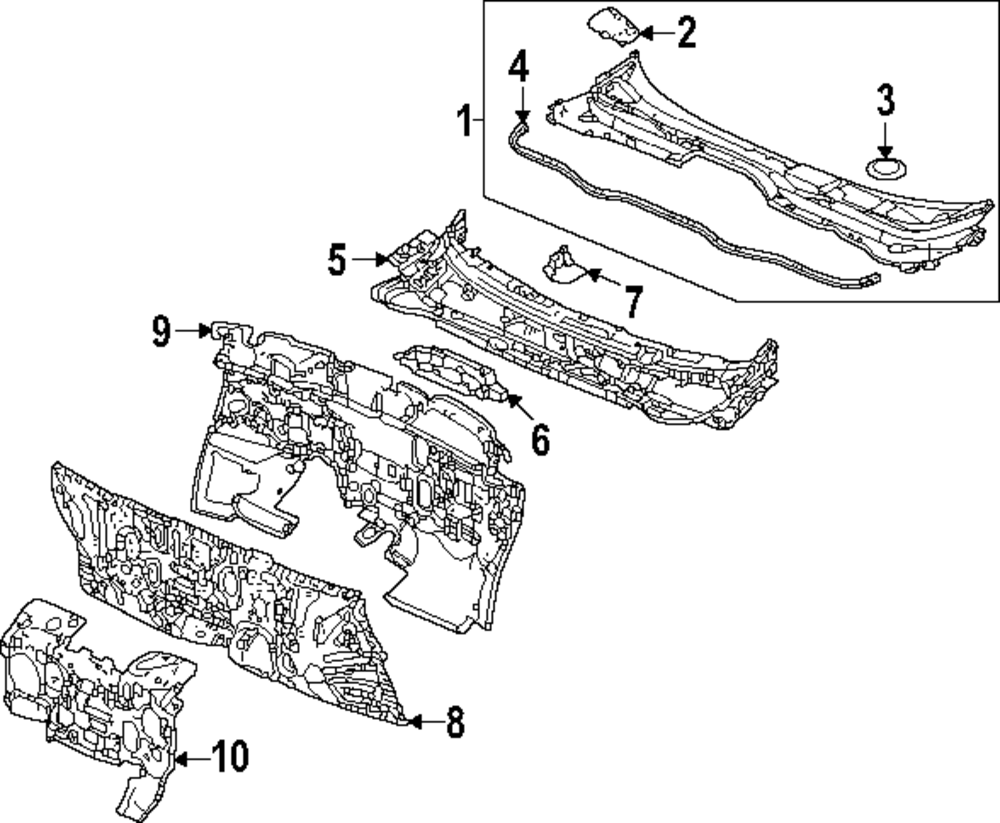 74201-T90-A01 - 2023-2025 Honda Pilot - Lower Cover | Genuine Honda Parts