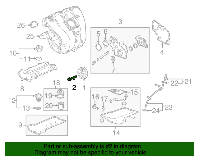Balancer Bolt - GM (11589123) | GMPartsDirect.com