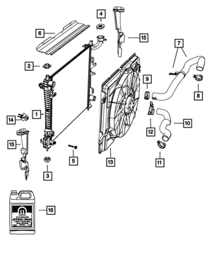 2011-2015 Mopar OEM NEW 11-13 Mopar Dodge Jeep Durango Grand Cherokee ...
