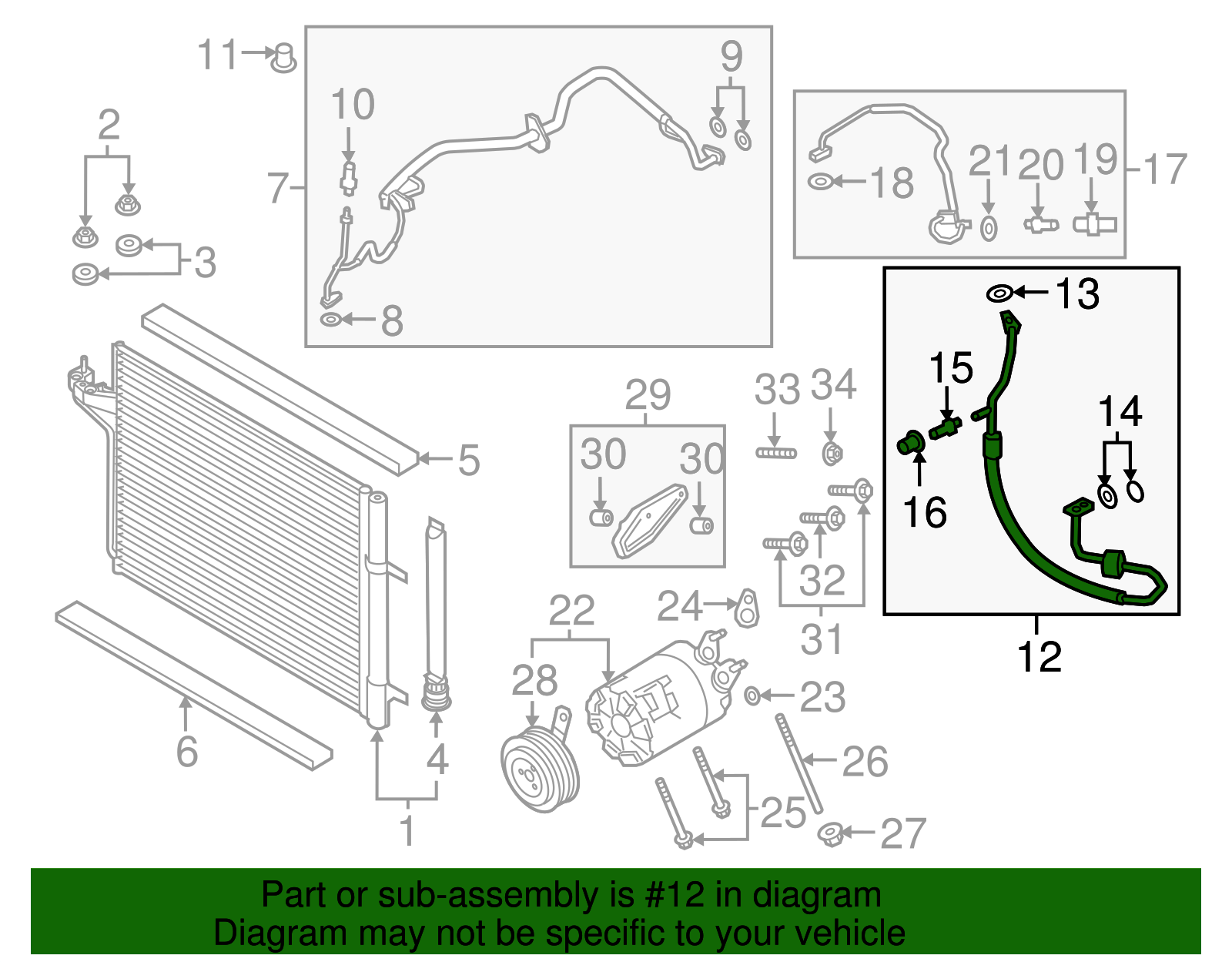 2017-2019 Ford Escape AC Tube GV6Z-19D742-KE | Miracle Ford Parts