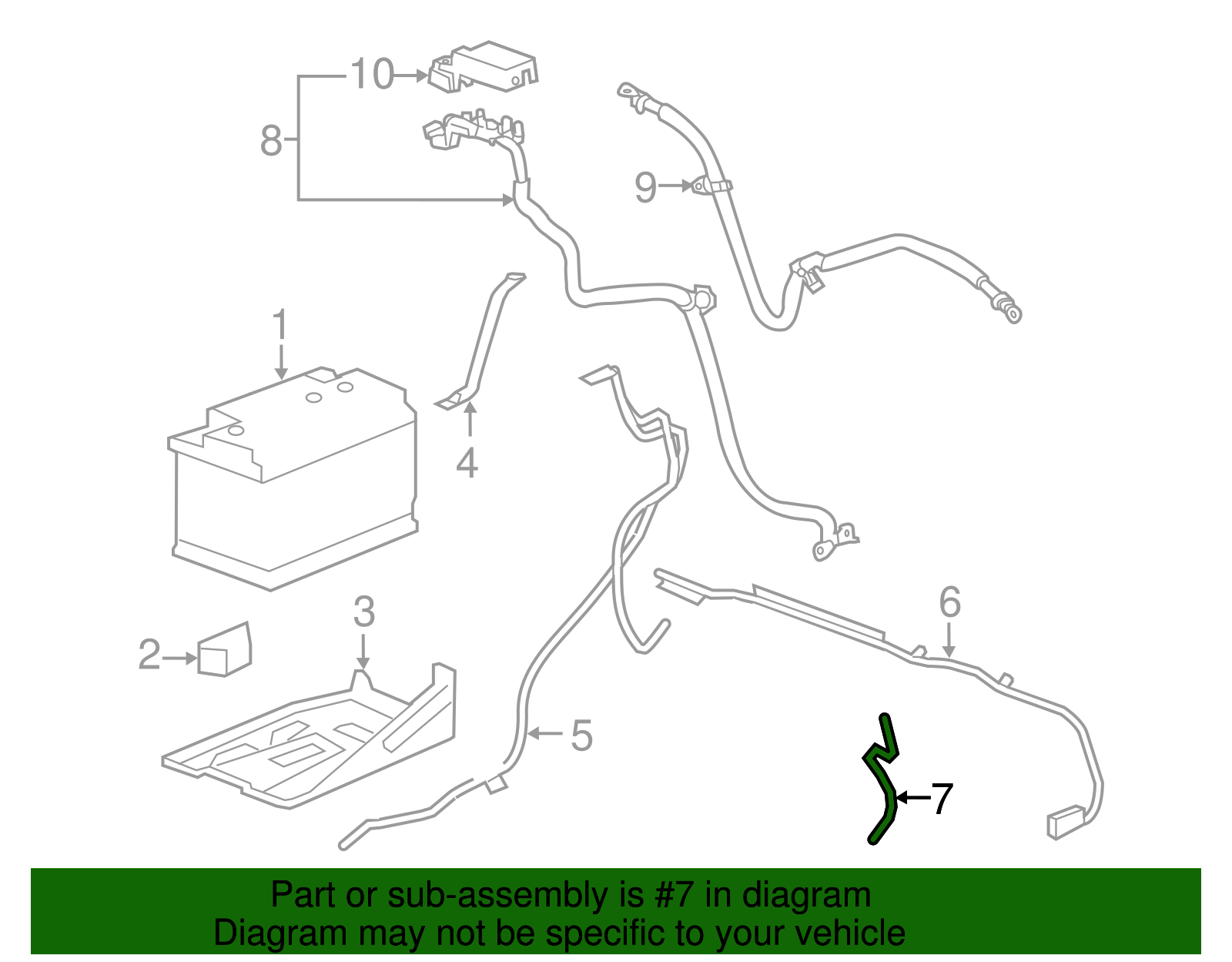 2007-2014 GM Body Static Ground Strap 15179982 GM | GMPartsDirect.com